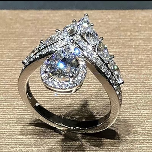 Jewelry | Luxury Princess Crown Promise Ring | Poshmark